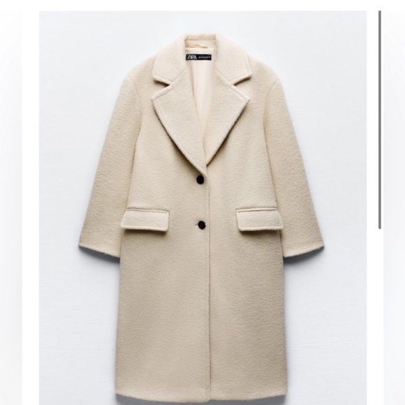Zara | Jackets & Coats | Zar Boucle Coat | Poshmark